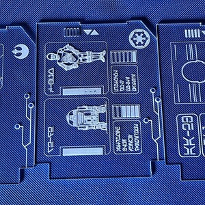 Star Wars / Sci Fi Data Pad X Wing Pilot / Droid Hunter / Trooper ID ...