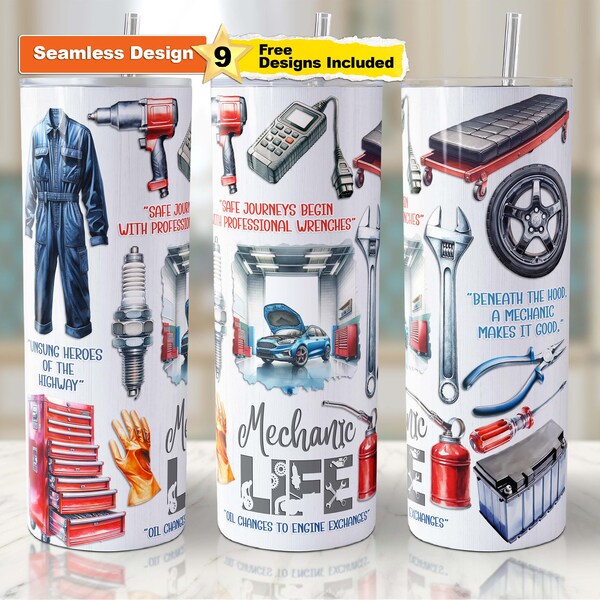 Sublimation Designs for Mechanics - Etsy
