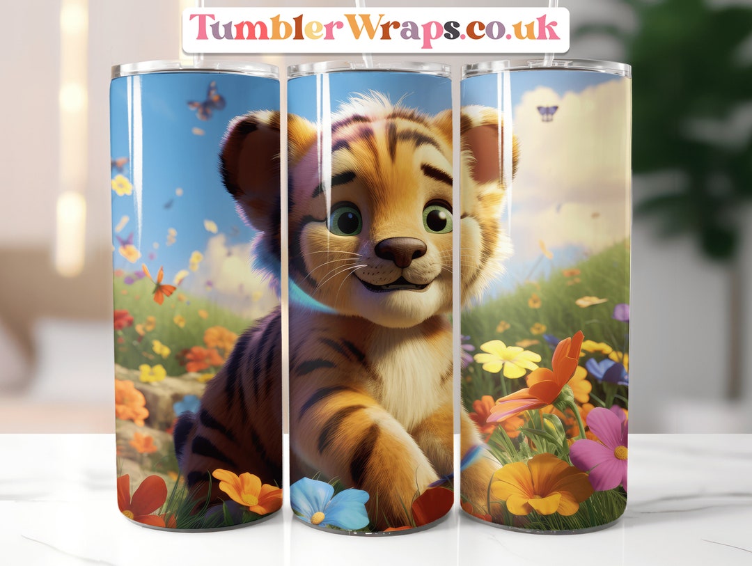Niedliches Tiger Cub Wrap für 20 Unzen Skinny Tumbler PNG ...
