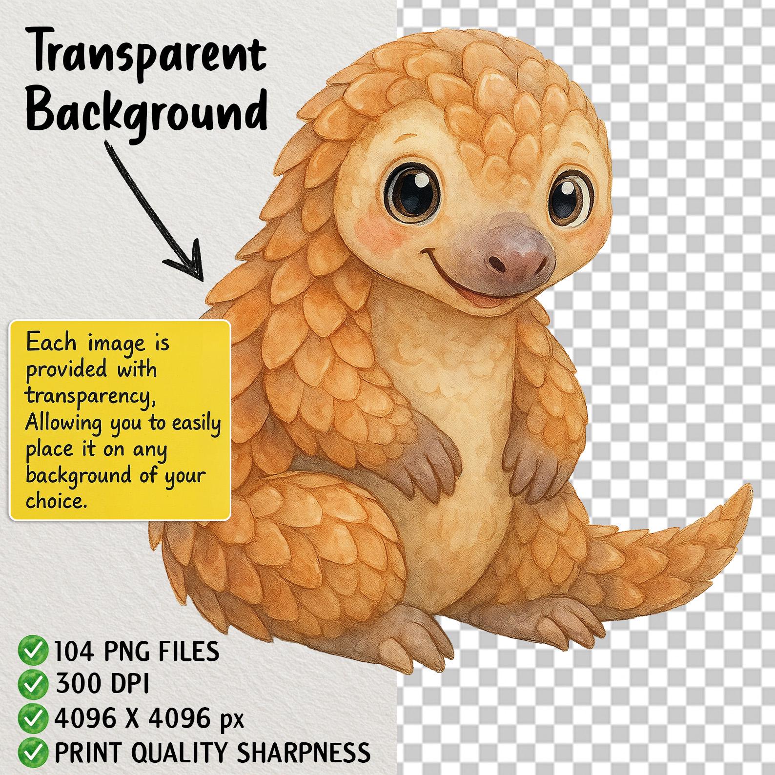 Watercolor Cute Animals Clipart 104 Cute Animal PNG Watercolor Animals ...