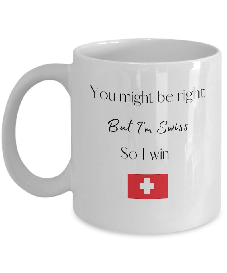 Swiss Gift Mug, Switzerland Pride, Swiss Flag Coffee Cup - Etsy