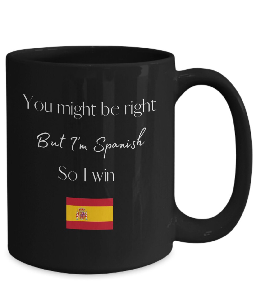 Spain Mug, Black, Spanish Gift, Spain Flag Coffee Cup - Etsy