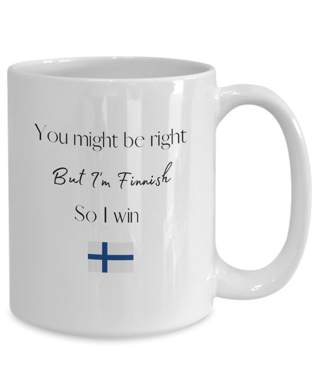 Finland Mug, Gift for Finlander, Finn Coffee Cup, Finnish Flag Present ...