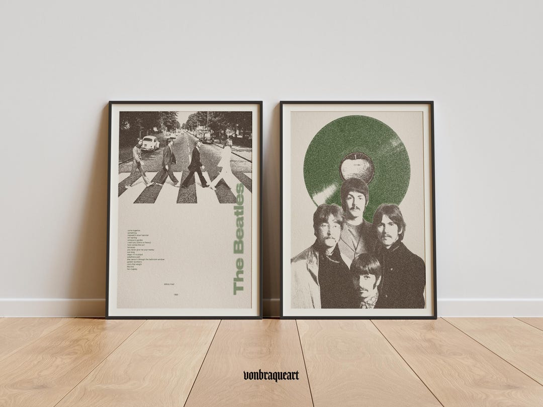 The Beatles Set of 2 Posters - Abbey Road Poster - the Beatles Album ...