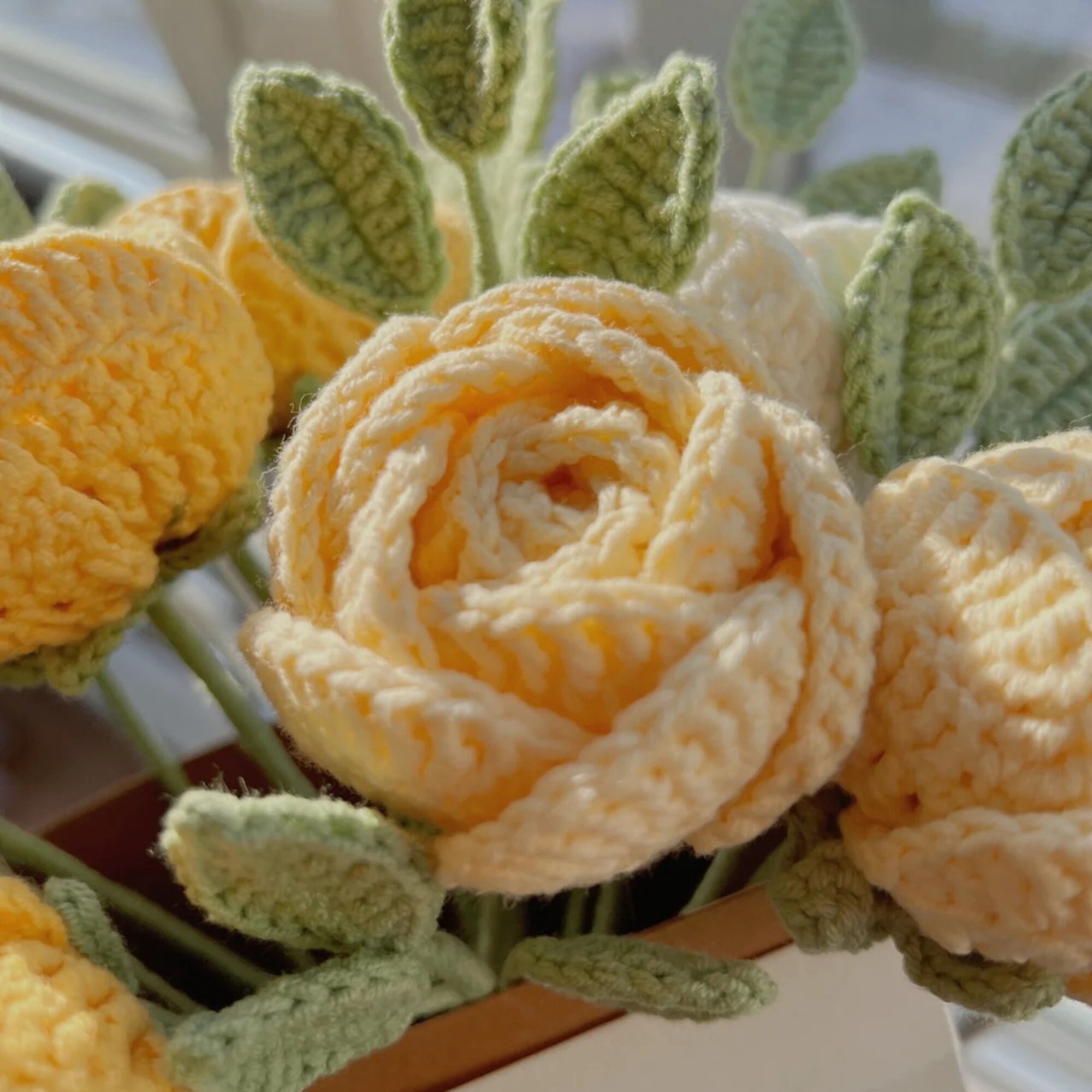 Crochet Chubby Rose Digital Pattern and Tutorial Video - Etsy