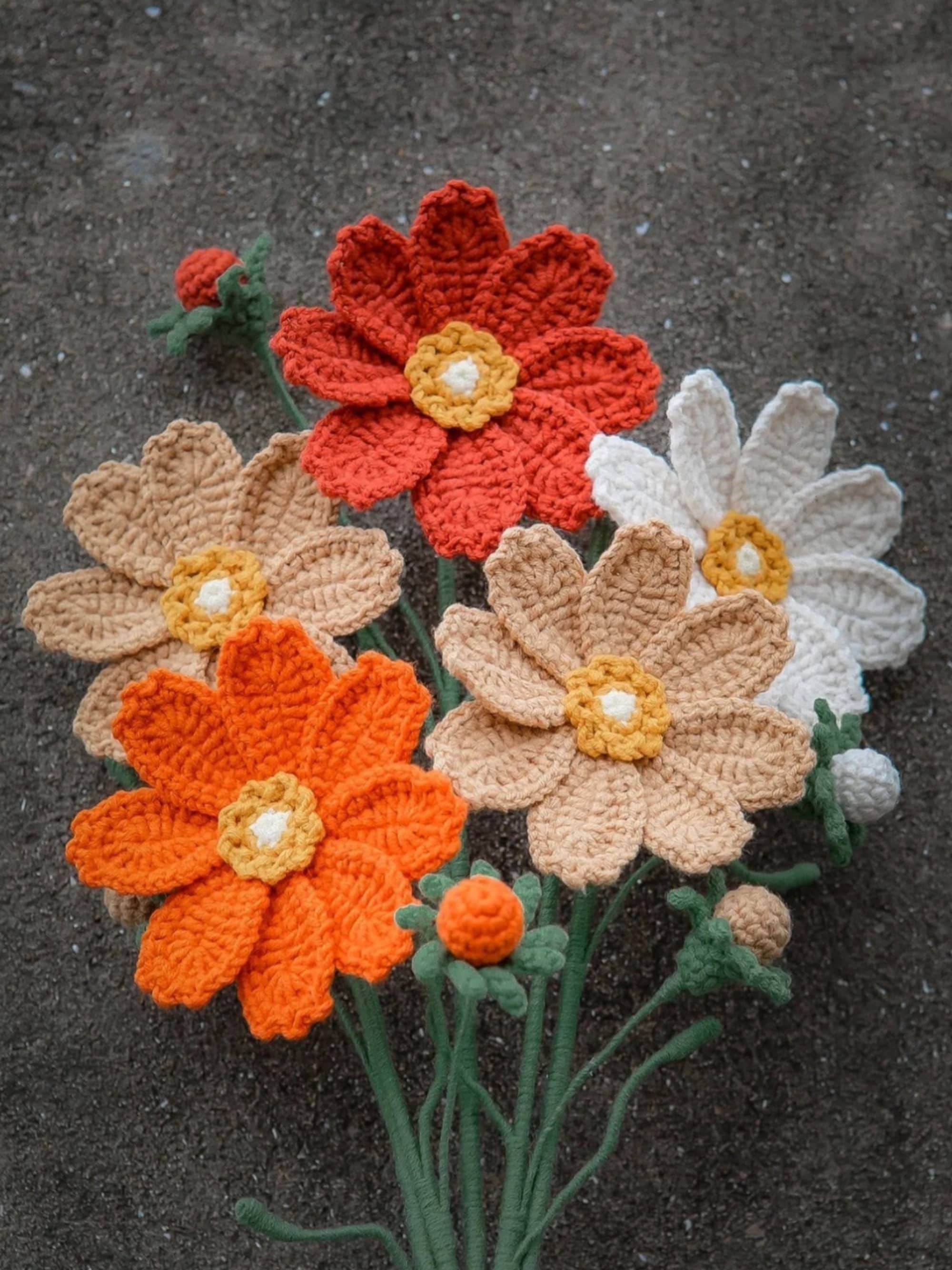 Digital Crochet Cosmos Pattern and Tutorial Video - Etsy