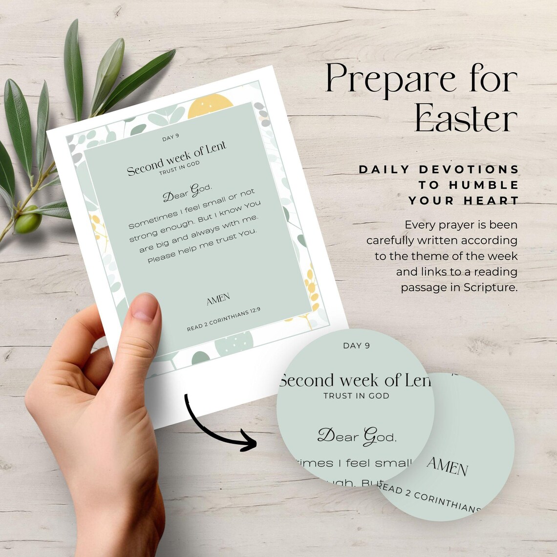 Easter Prayer Cards for Kids, 47 Every Day Prayer for Lent and Holy ...