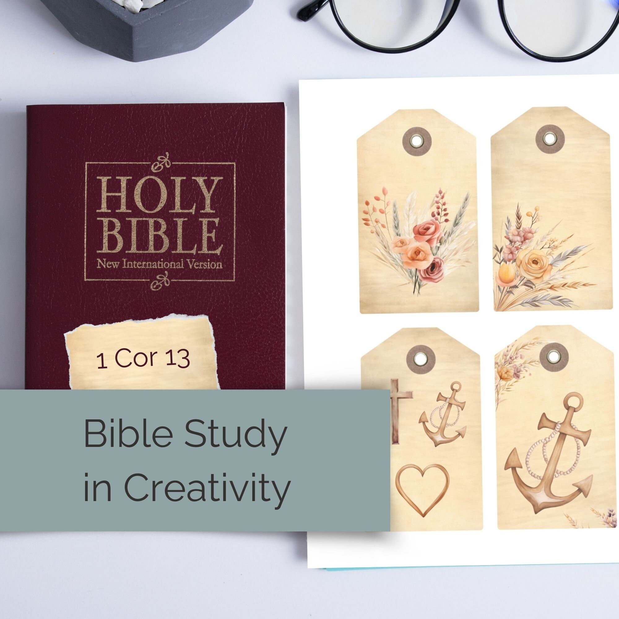 Mini Envelopes and Cards, Faith Hope and Love Junk Journal Paper Sheets ...