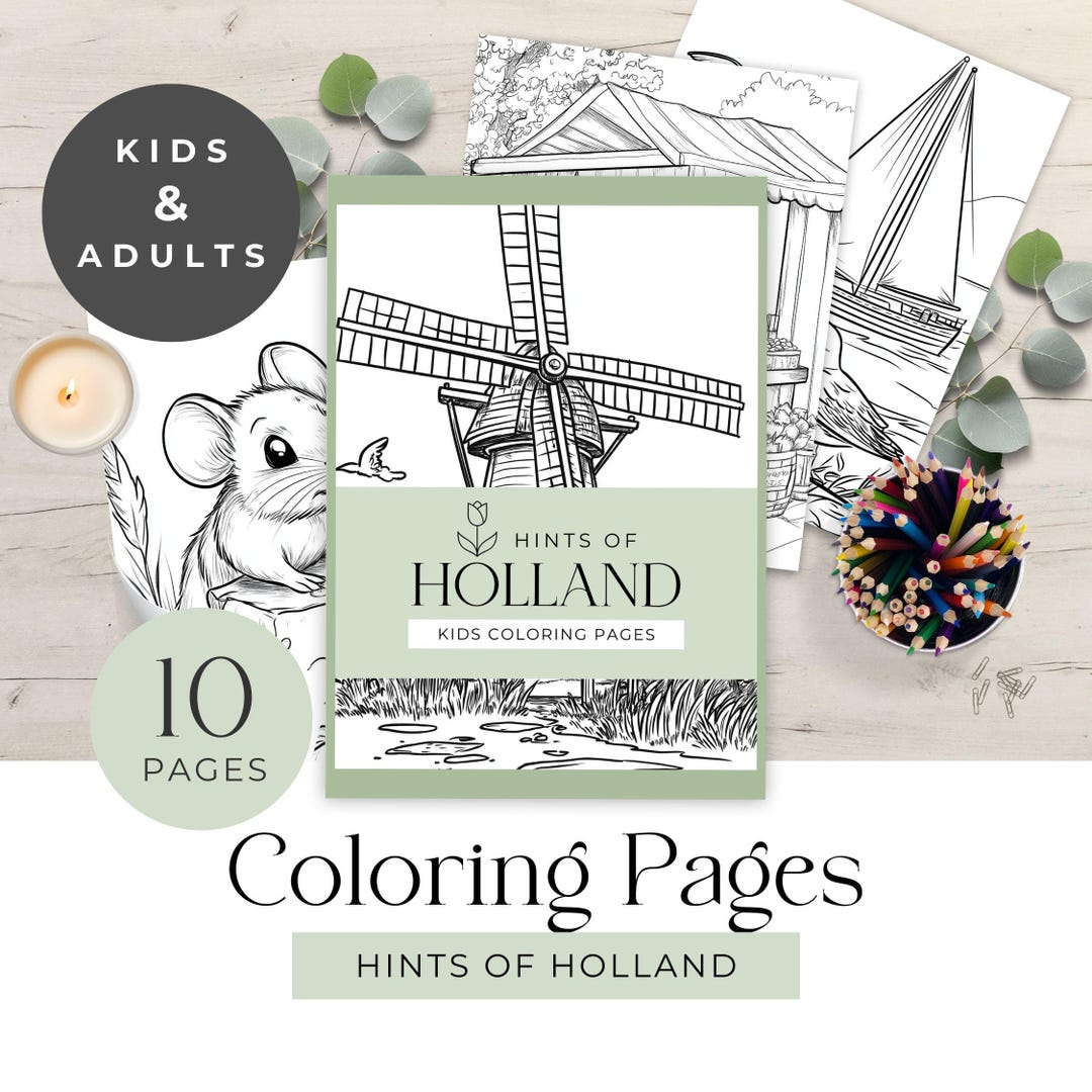 Holland Coloring Pages - 10 Dutch-inspired Printable Sheets for Kids ...