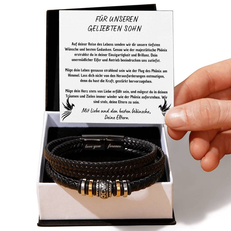 Bracelet for Son From Parents, Mom Son Bracelet, Dad Son Bracelet, Gift ... Bracelet for Son From Parents, Mom Son Bracelet, Dad Son Bracelet, Gift ...