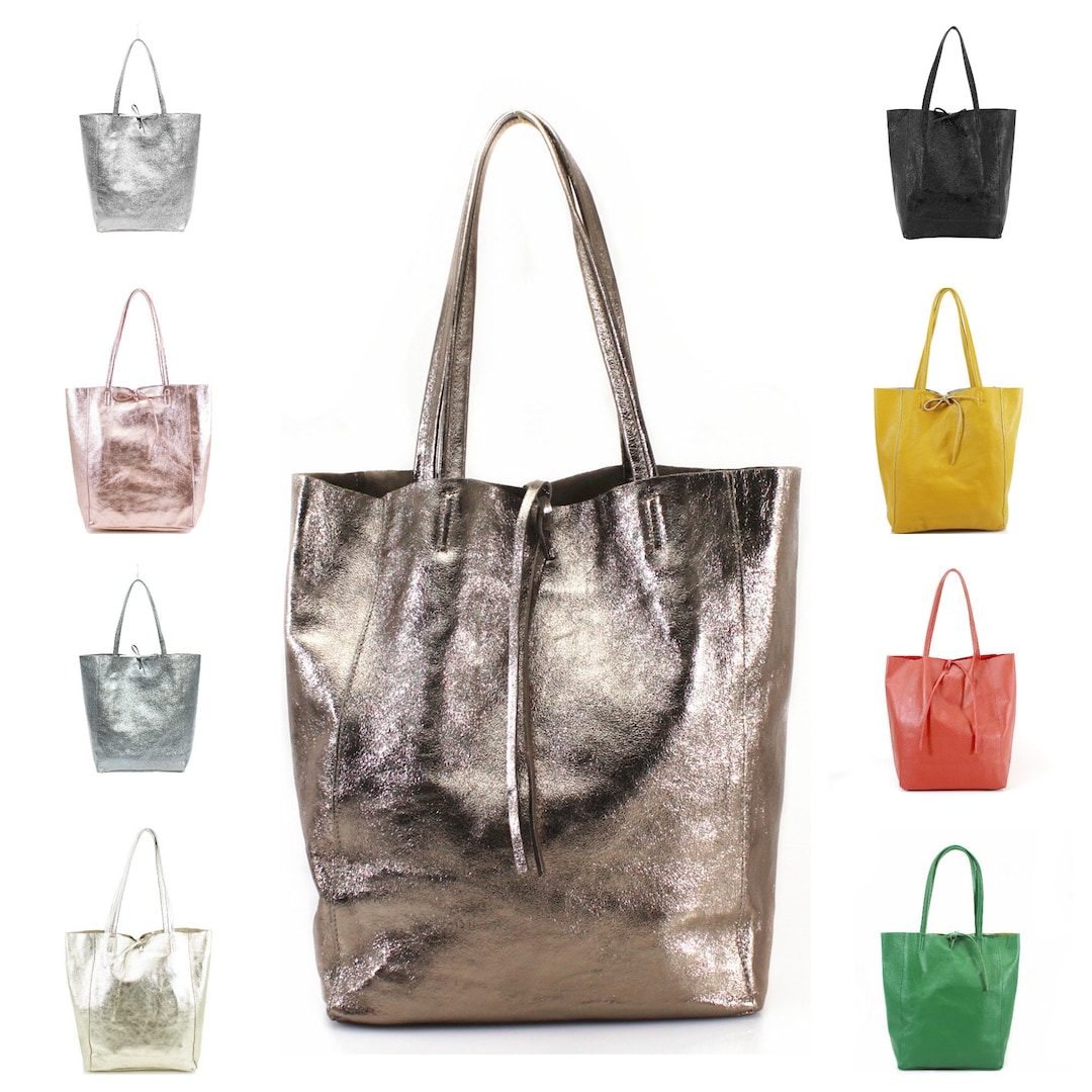 Ladies Soft Leather Shopper Bag Women Girls Open Top Shoulder Hobo Bags ...