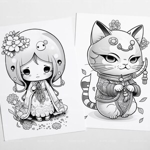 Coloring Book - Yokai Kawaii Edition - 15 Printable Pages (PDF) by ...