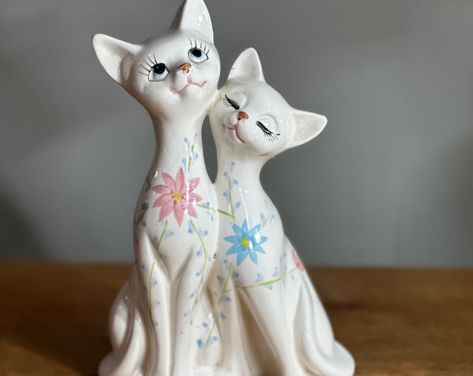 Vintage Pair of Cats Figurine ~ Made in Japan ~ MCM - Etsy
