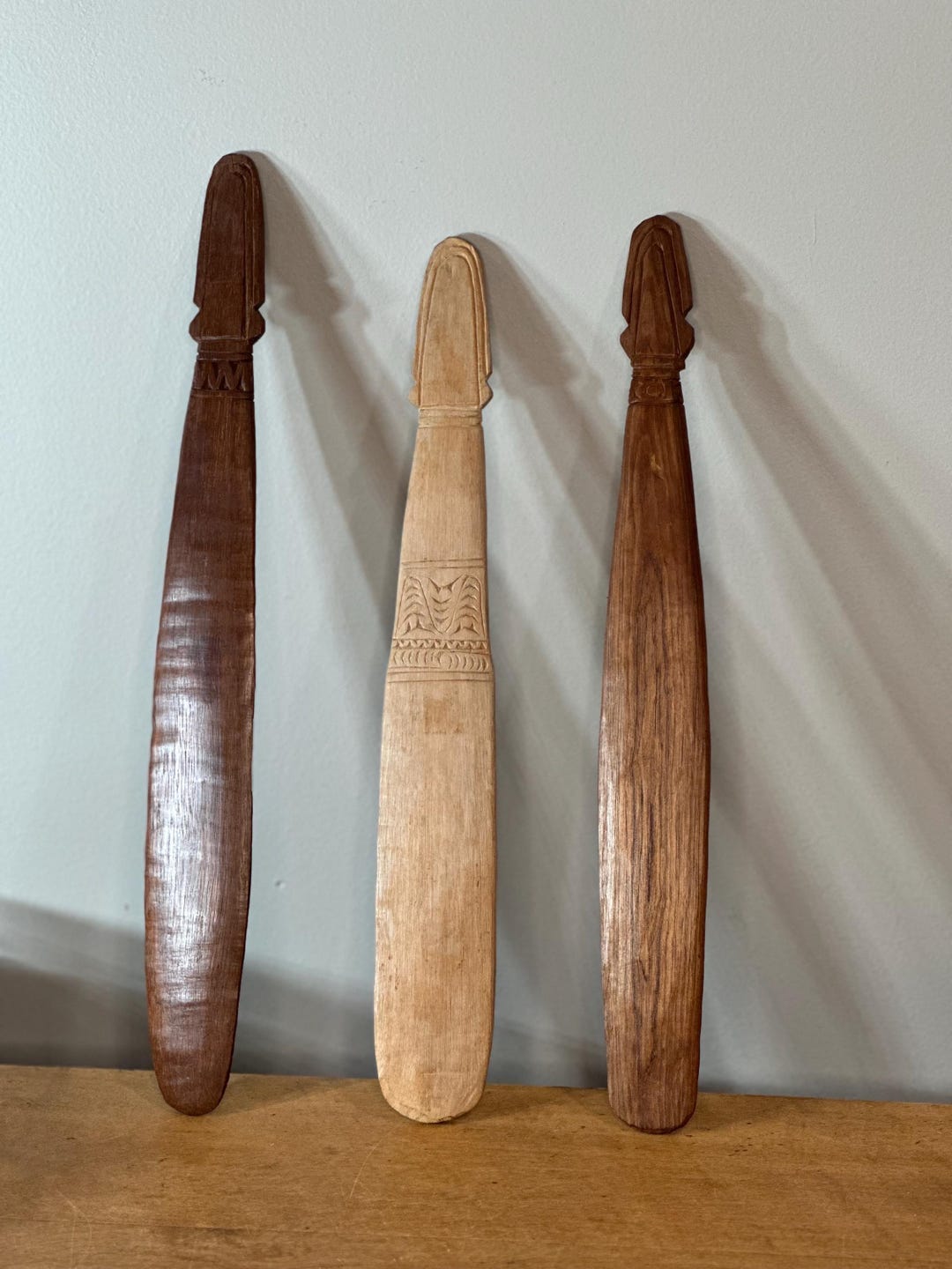 New Guinea Australia ~ Aboriginal Sword Clubs ~ Set of 3 ~ Vintage - Etsy