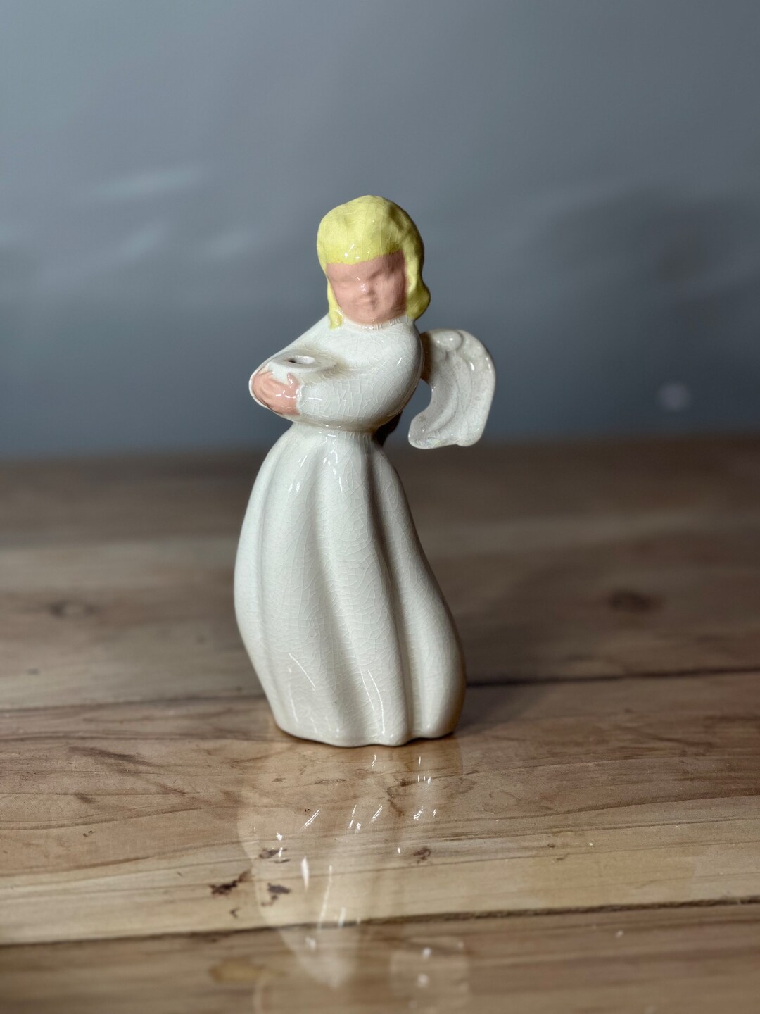 MCM Figurine ~ Blonde Angel ~ Bud Vase - Etsy