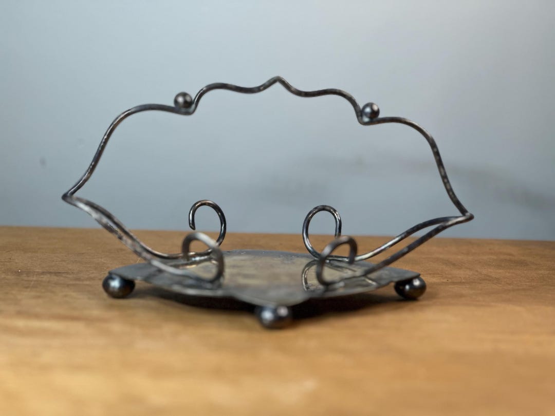 Silver Plate Condiment Salt Pepper Stand ~ W Briggs & Co Sheffield ...