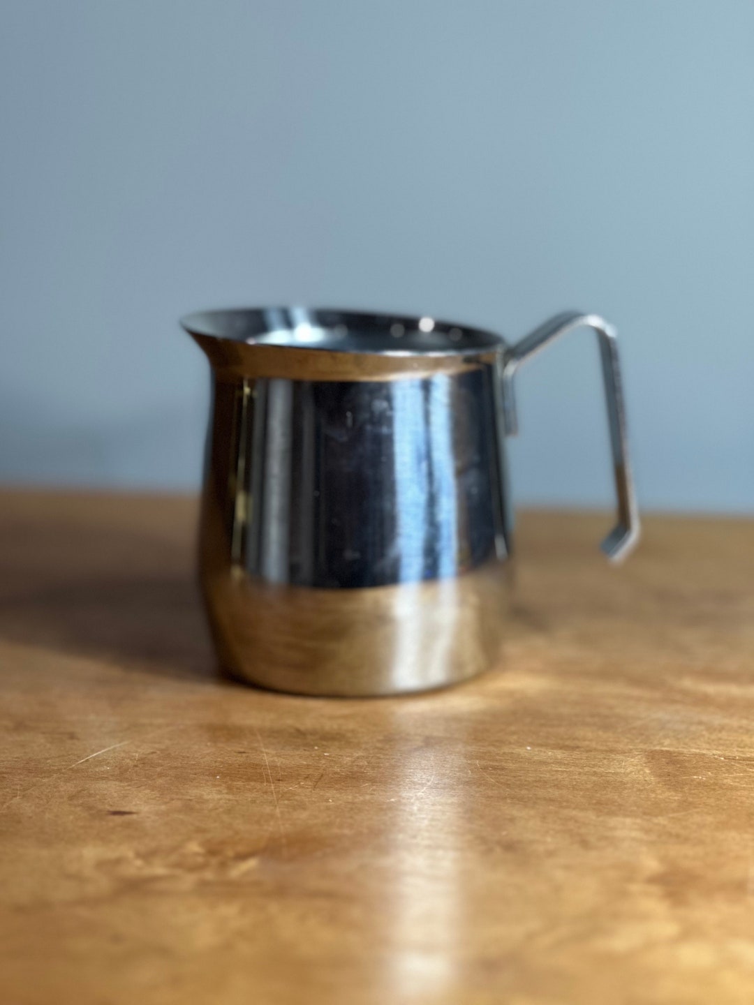 Vintage Italian Inox Isla Stainless Steel Milk Frothing Pitcher Barista ...