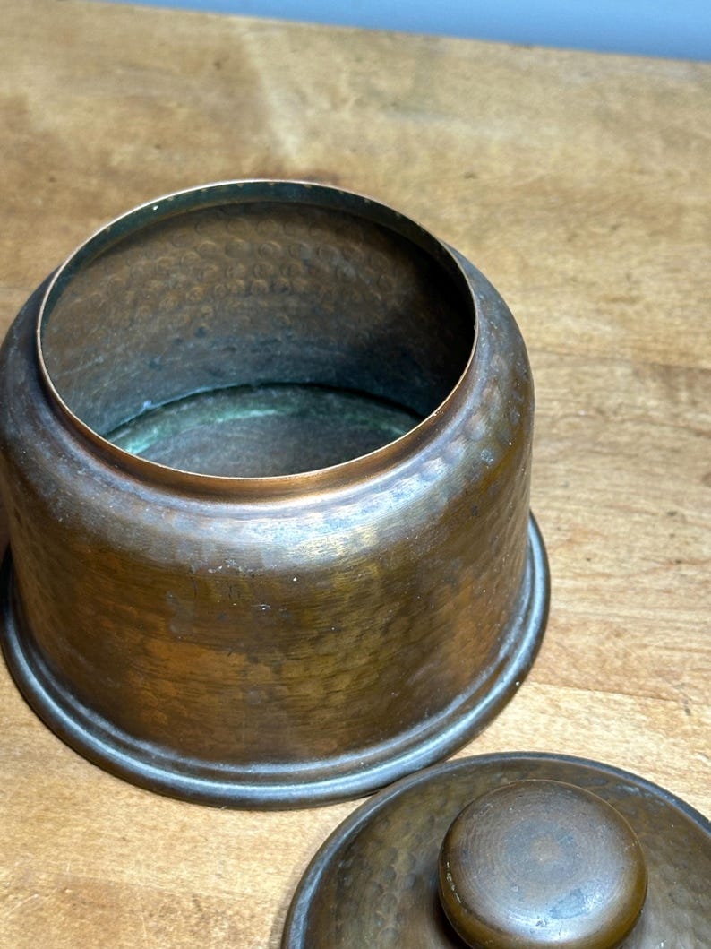 Hammered Copper Humidor ~ Handcraft by Arrow Metal New York ~ Art Deco ...