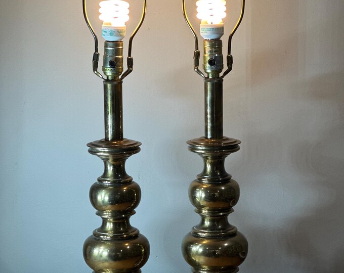 Vintage Stiffel Brass Baluster Form Table Lamp ~ 2 Available - Etsy