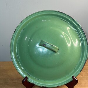 Vintage Green Enamel Pot Lids 7" 8" 9" - Etsy