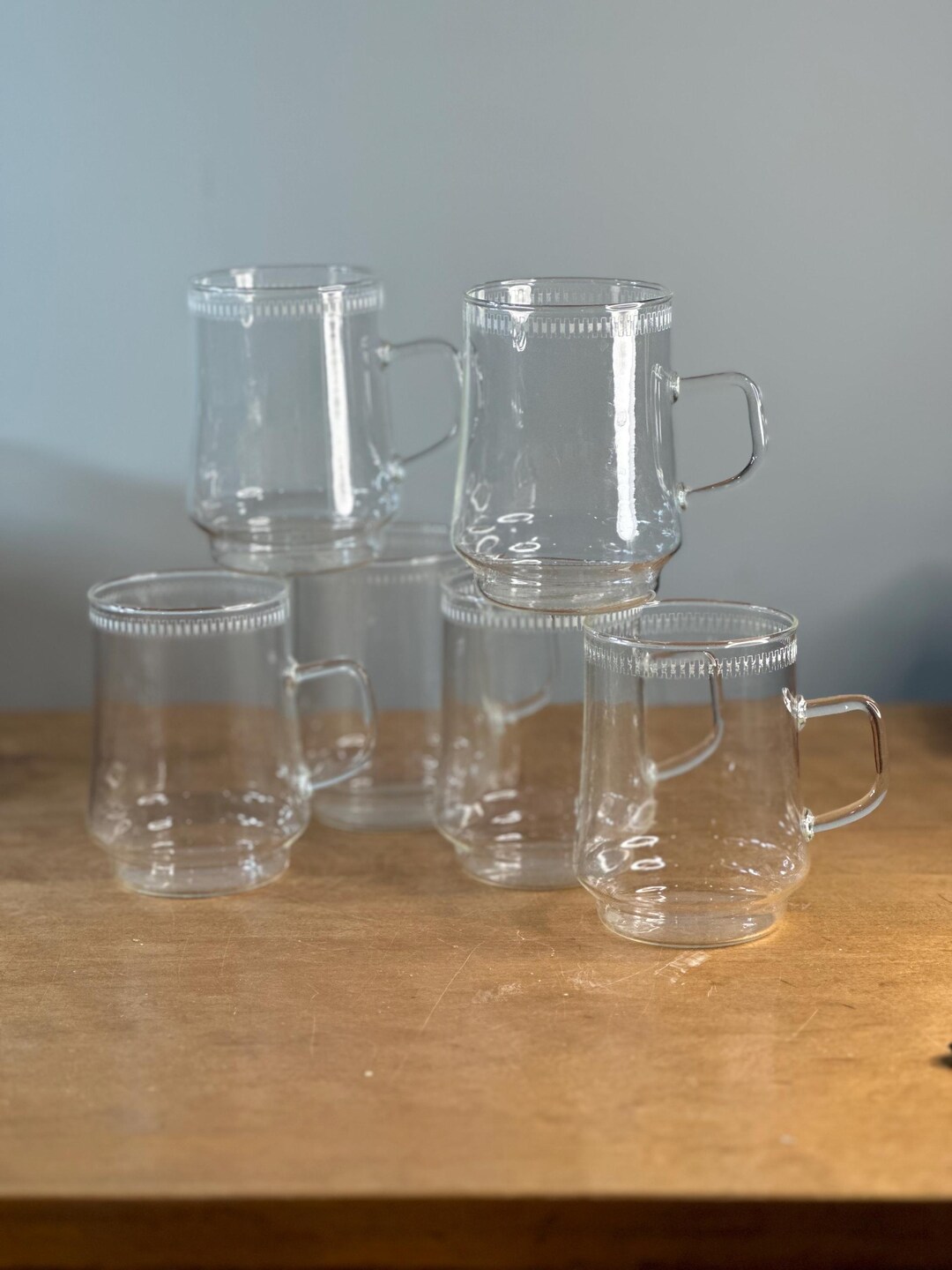 Schott Mainz Jena Glass Tea Mugs Set of 6 Mid Century West Germany - Etsy