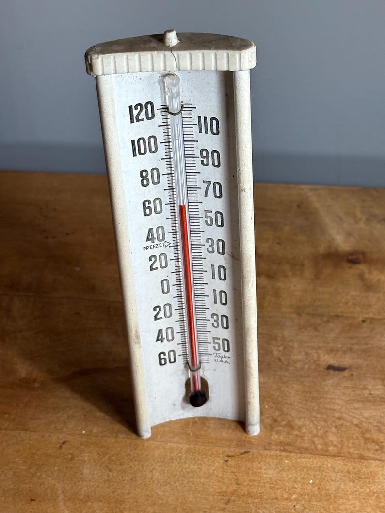 Vintage Taylor Metal Thermometer - Etsy