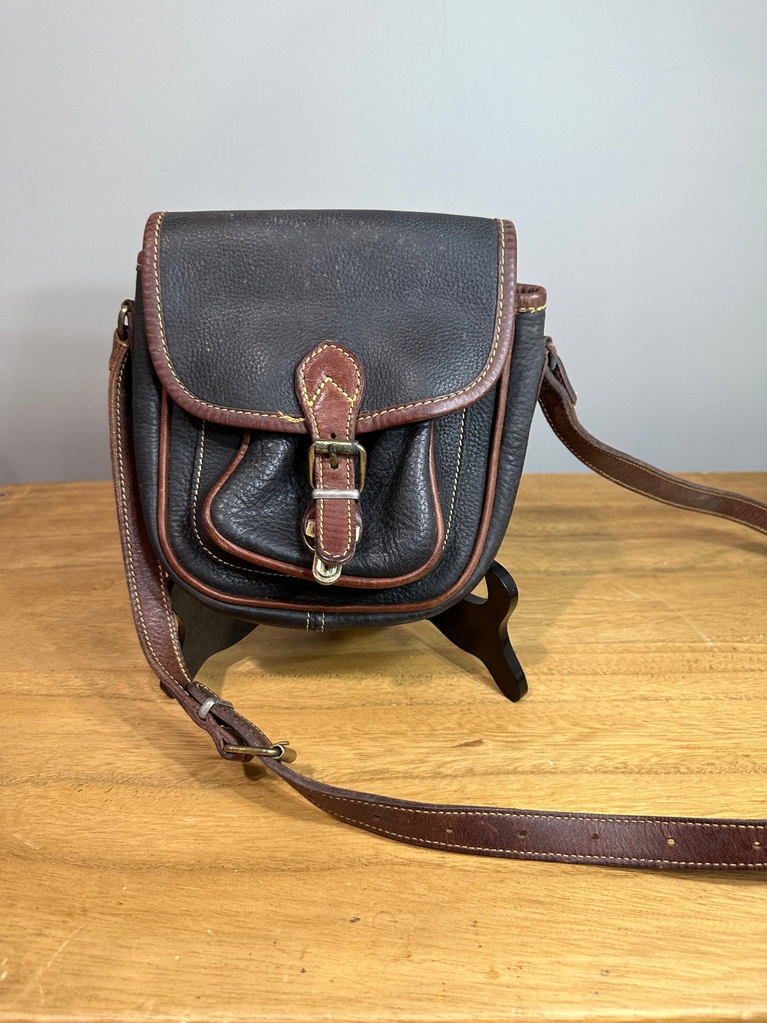 Vintage Roots Black Leather Small Micro Bag Purse 1990s - Etsy