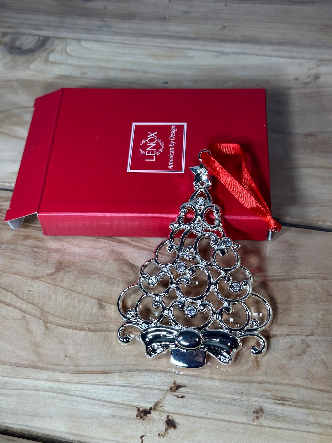 Vintage Lenox Silverplate Sparkle and Scroll Christmas Tree Ornament - Etsy