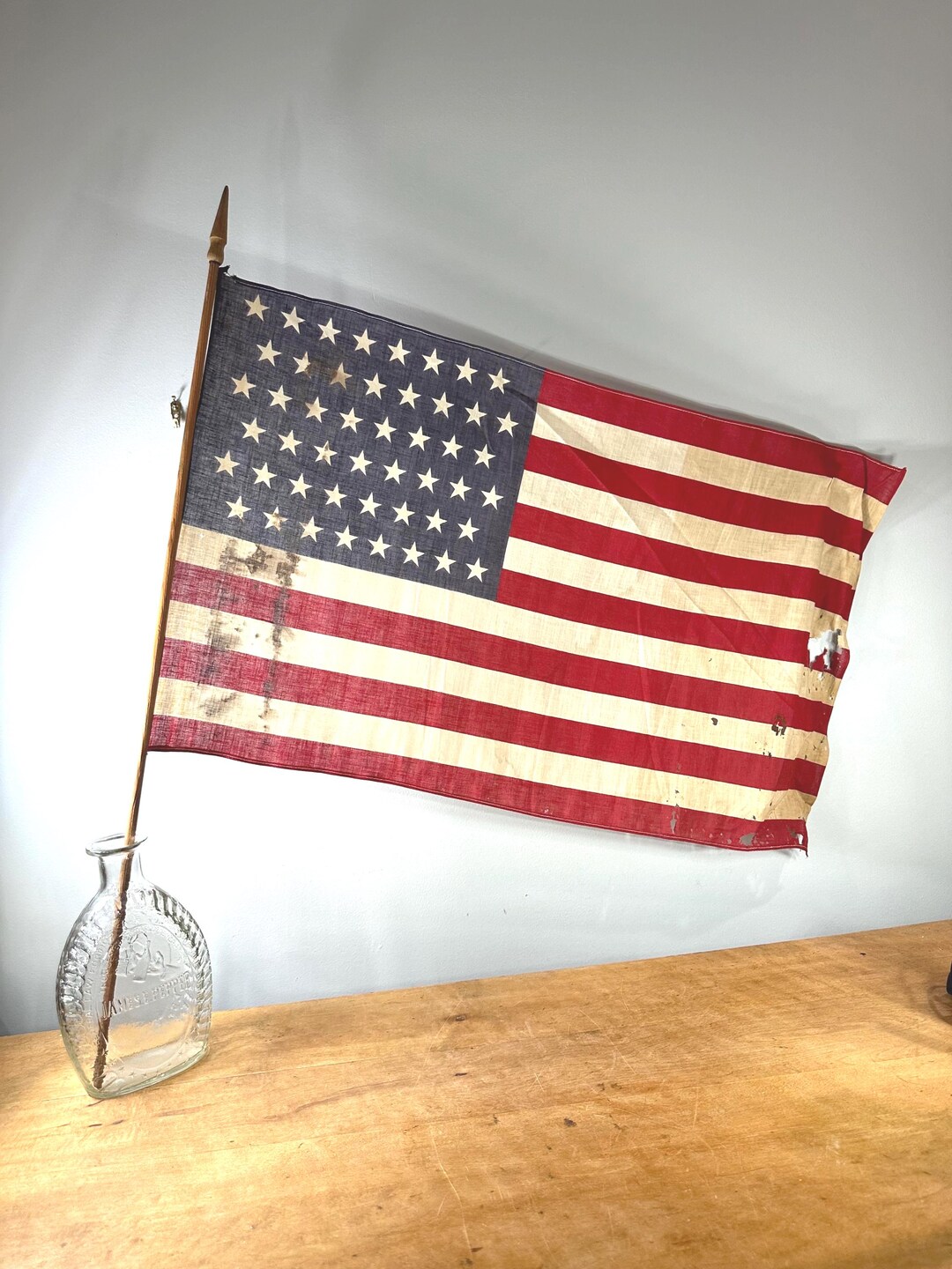 Antique 48 Star US Parade Flag: Staggered Star Design, 1912 - Etsy