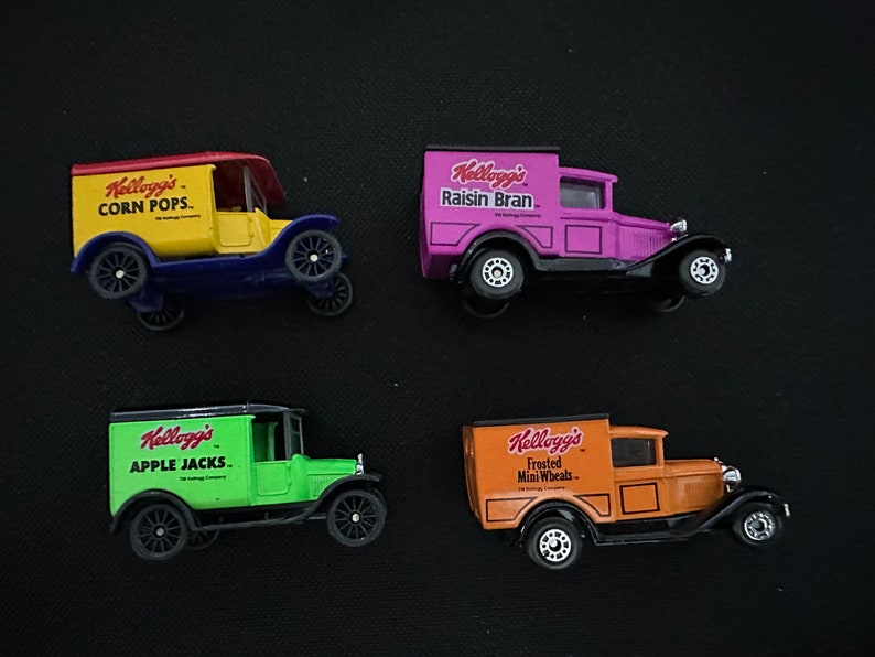 VINTAGE Matchbox Toy Cars Set of 4 Cereal Advertising - Etsy
