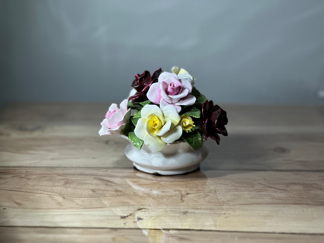 Vintage Fine Bone China Flower Arrangement ~ House of Goebel ~ Made in ...