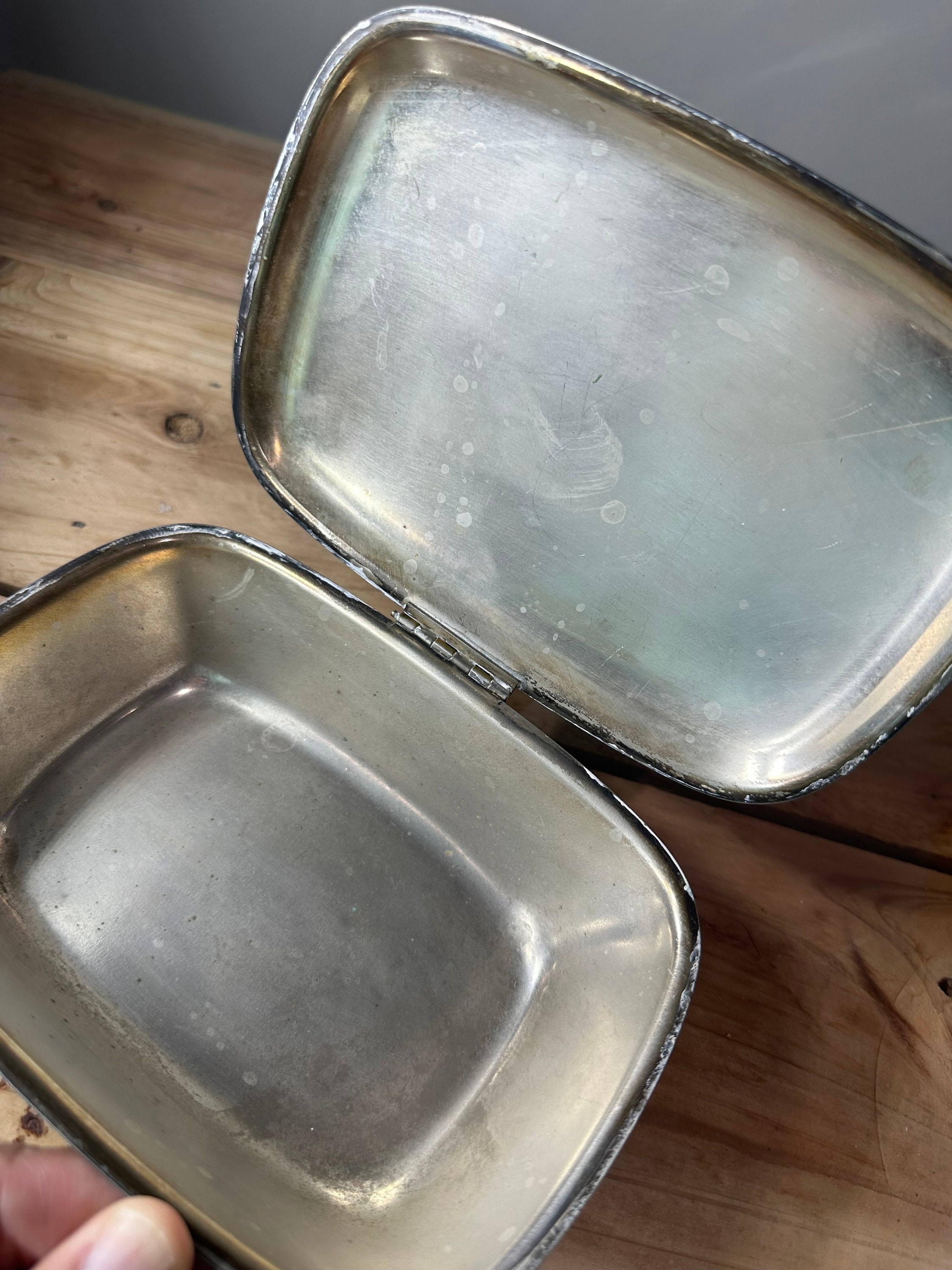 Vintage Cigarette Dispenser Silver Plate Silent Butler - Etsy