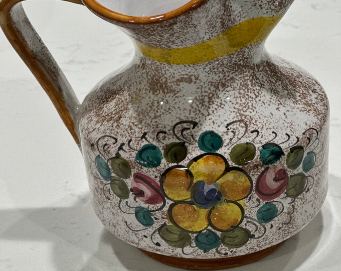 Vintage Italian Firenze Pottery Pitcher - Etsy
