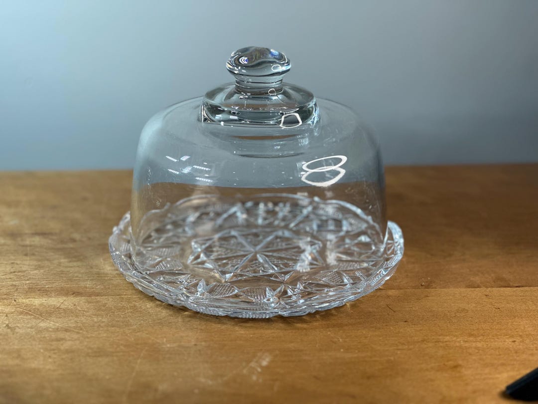 Glass Cloche Dome Cheese Plate - Etsy
