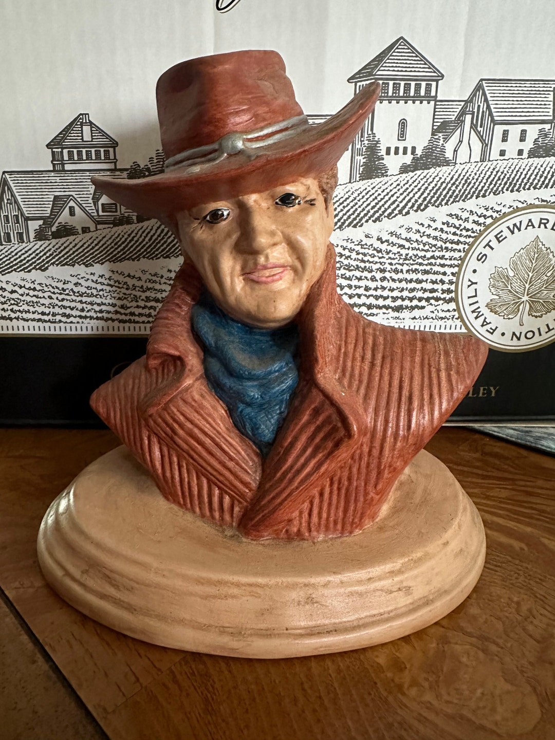 John Wayne Bust / True Grit / Hand Painted - Etsy