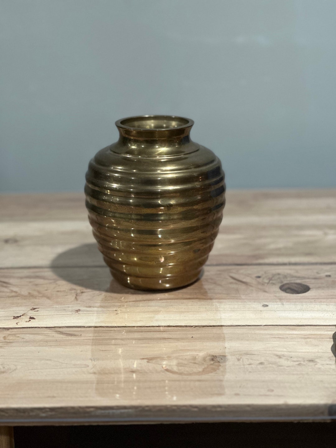 Vintage ~ Brass Vase Beehive ~ - Etsy