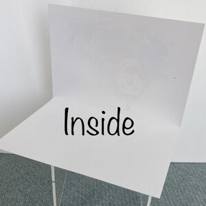 5x6.5 Inch Inking Art Hand Drawn Endangered Animal Funny Cute Cards Set ...