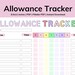 Allowance Tracker | Kids Allowance Chart | Kids Chore Chart | PDF ...