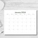 Blank Calender 2024 Calender 2024 Monthly Calendar Printable Calendar ...