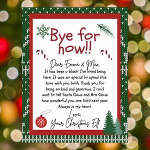 Editable Elf Letters | Hello & Goodbye | Return Letters | Editable in ...
