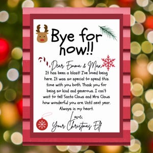Editable Elf Letters Hello & Goodbye Return Letters Editable in Canva ...