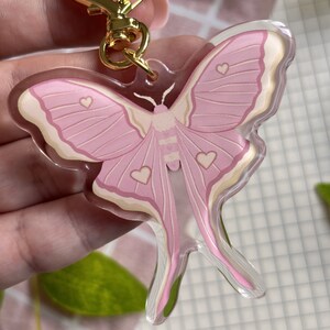Cute Moth Charm / Pink Moth Charm / Witchore / Cottagecore / Moth ...