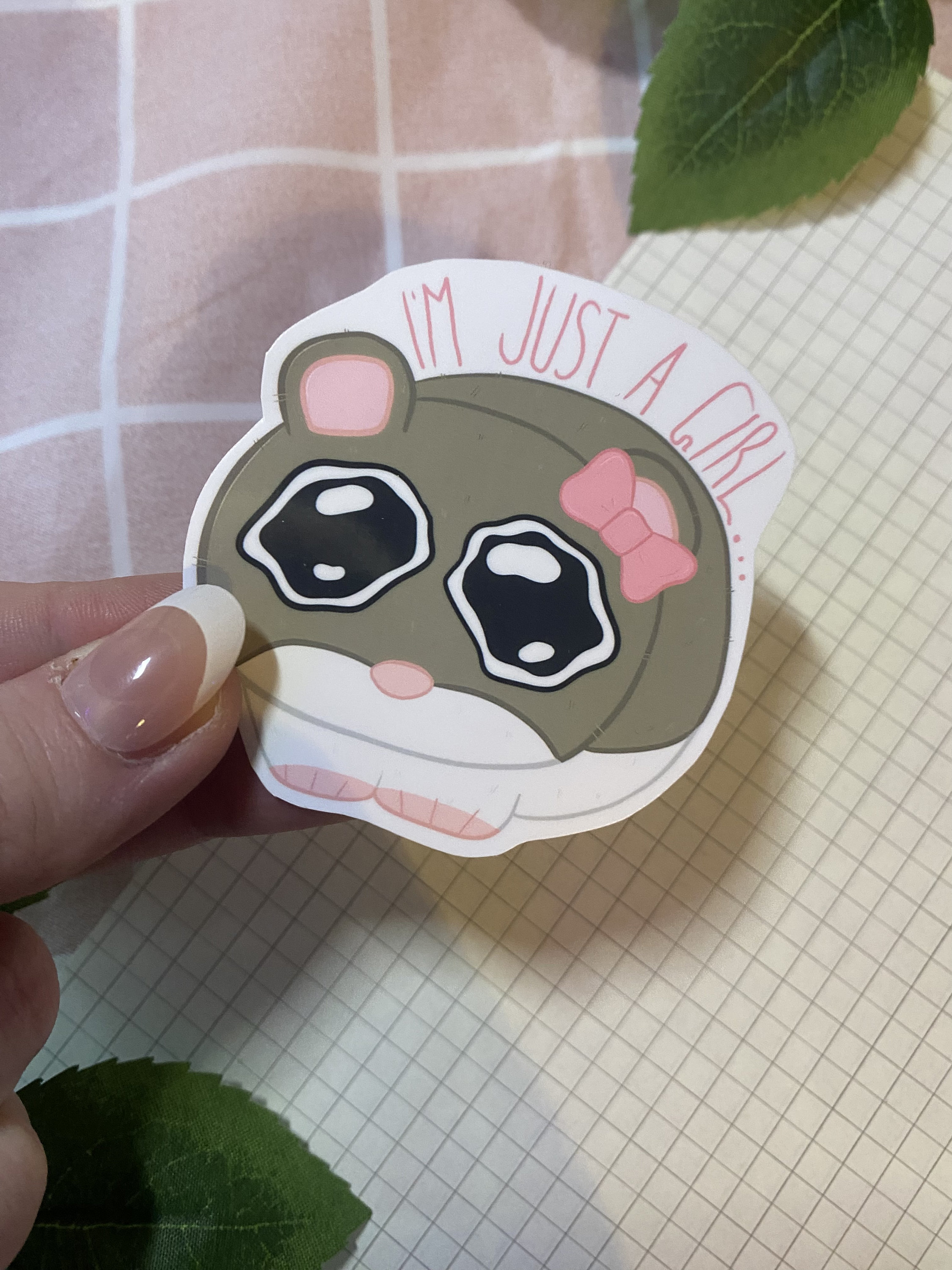 Hamster Meme Sticker Hamster Meme Print Sad Hamster Sticker and Print ...