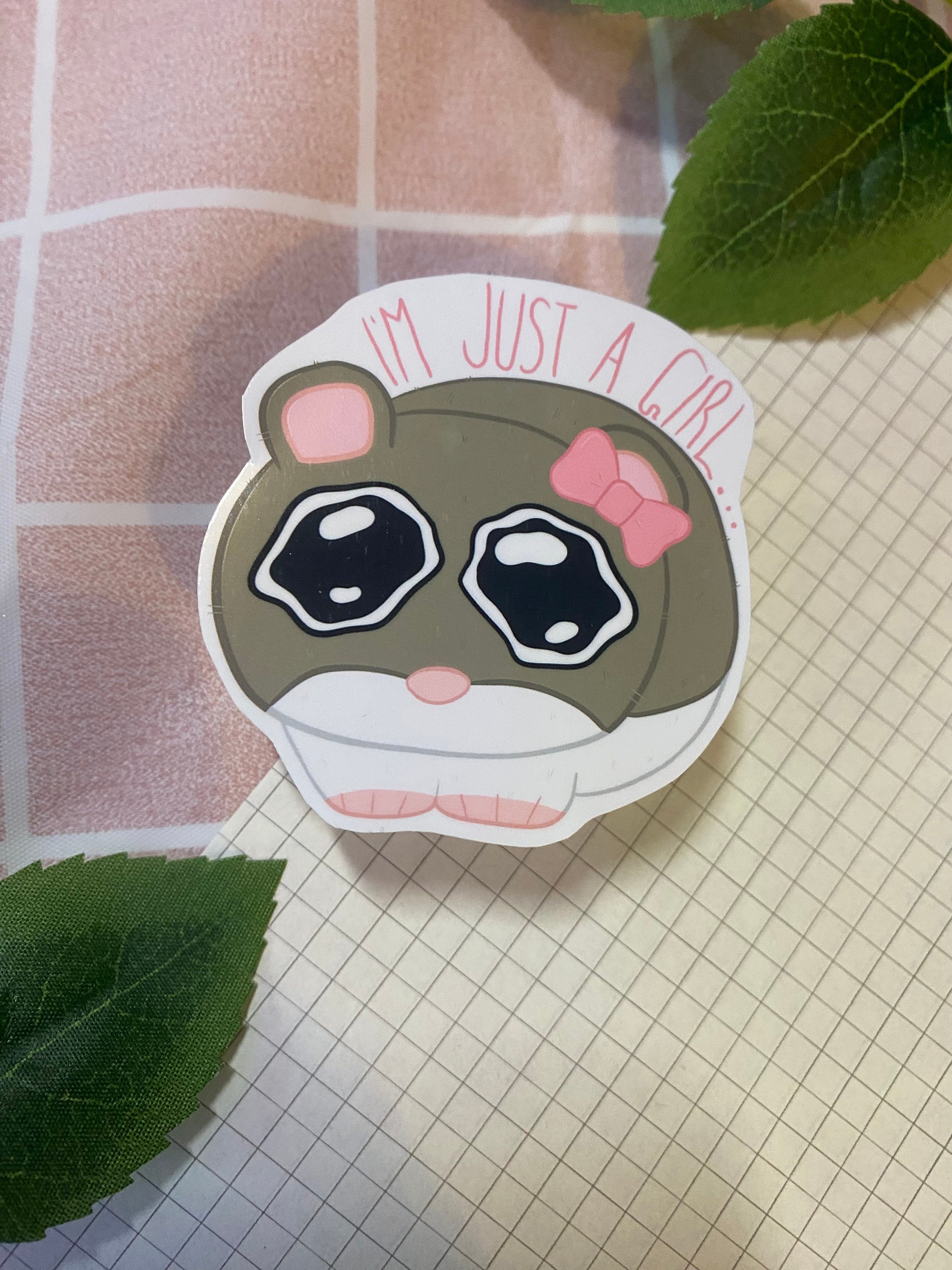 Hamster Meme Sticker Hamster Meme Print Sad Hamster Sticker and Print ...