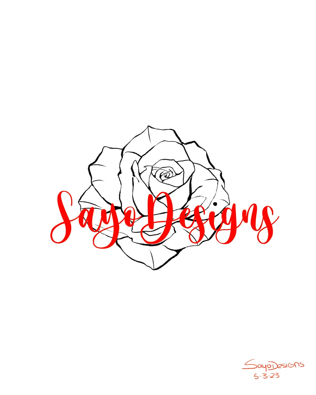 Digital Print Tattoo Drawing - Etsy