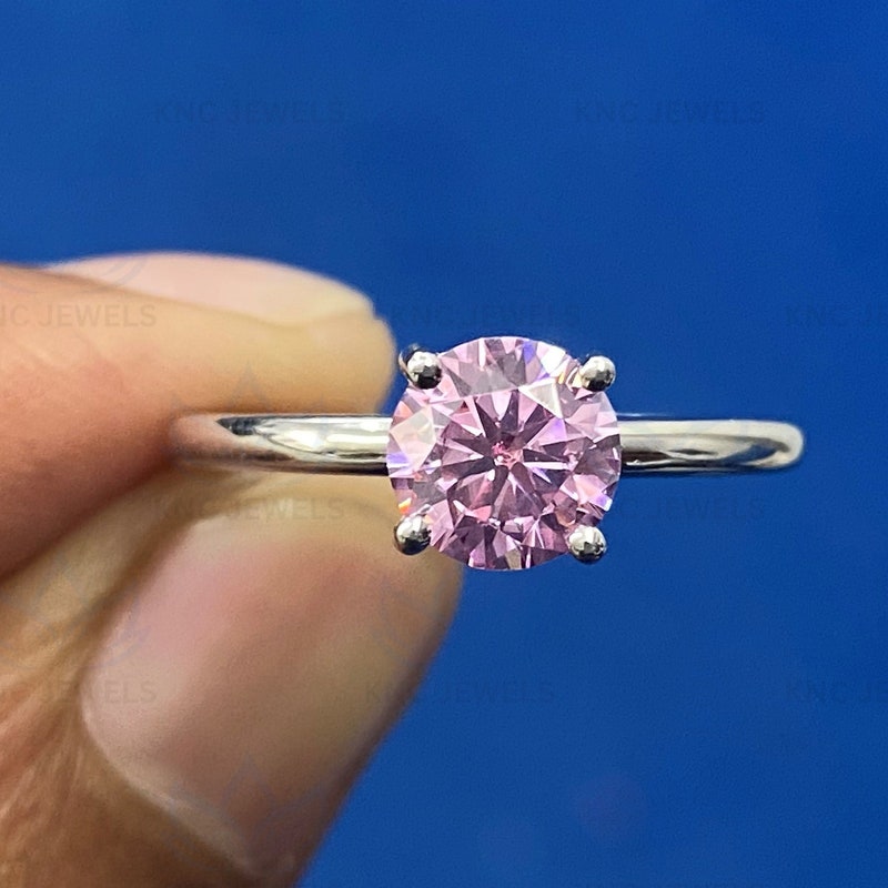 Pink Moissanite - Etsy