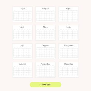 2025 Spanish Printable Calendar | Calendario Español | Moderno ...