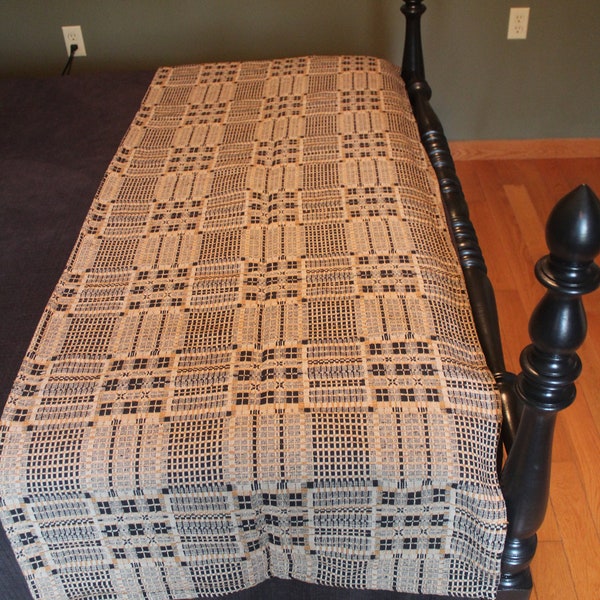 Primitive Woven Coverlets - Etsy