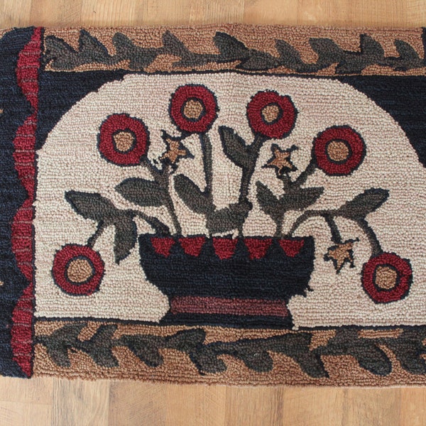 Primitive Rug - Etsy