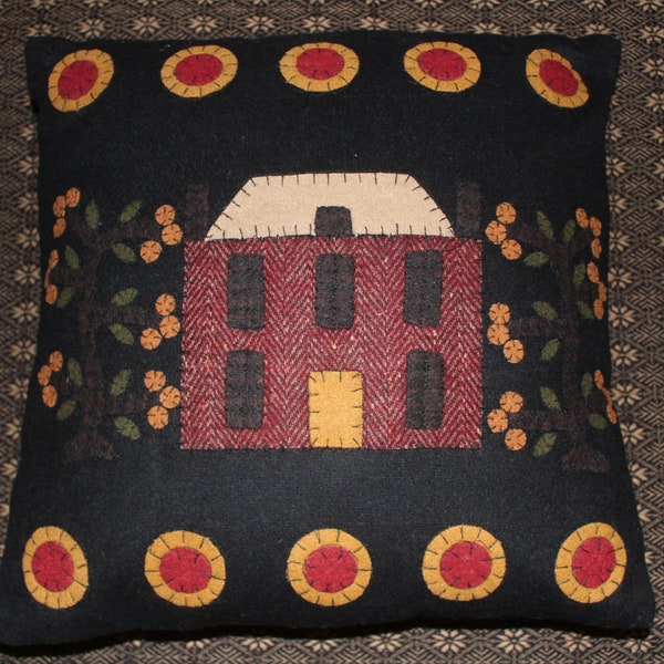Wool Applique Pillow - Etsy